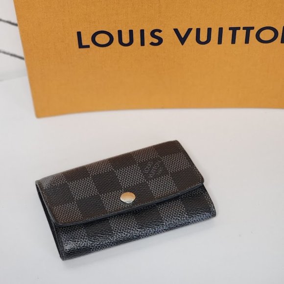 Louis Vuitton | Bags | Louis Vuitton Damier Graphite Multicles 5 Ring ...
